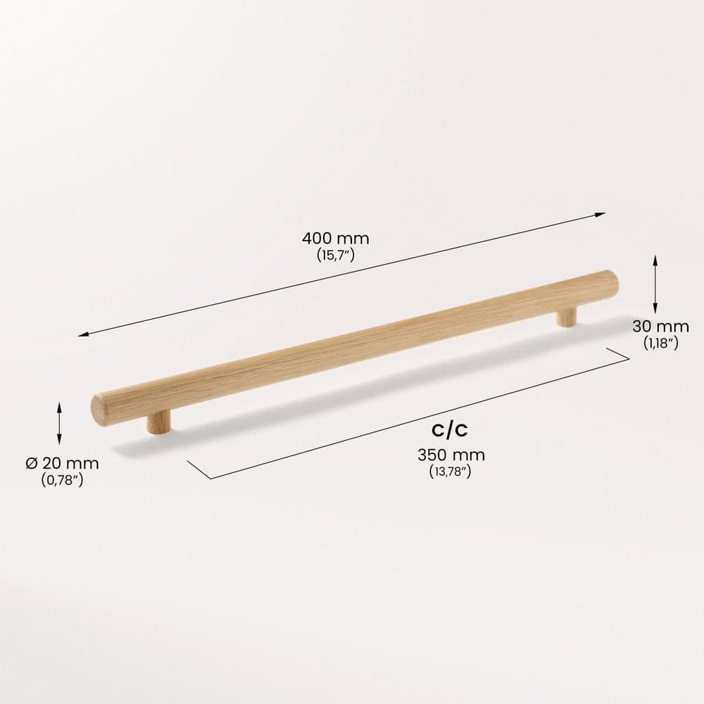 Felix 400 Oak natural - Handle in oak wood