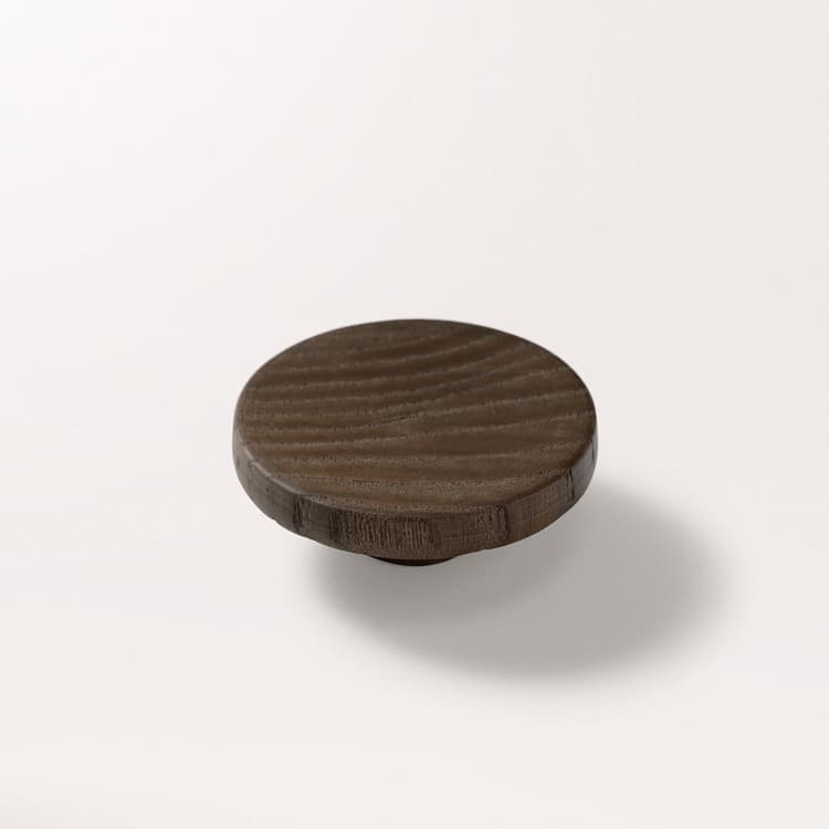 Lilian 40Ø Dark wood finish - Knob in ash wood