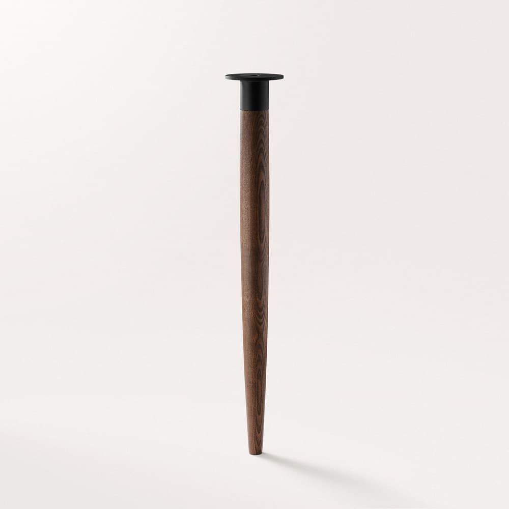 Carl 700 Dark wood finish - Table leg in ash wood
