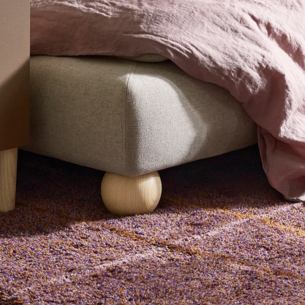 Otto 100 Walnut finish - Furniture leg in ash wood