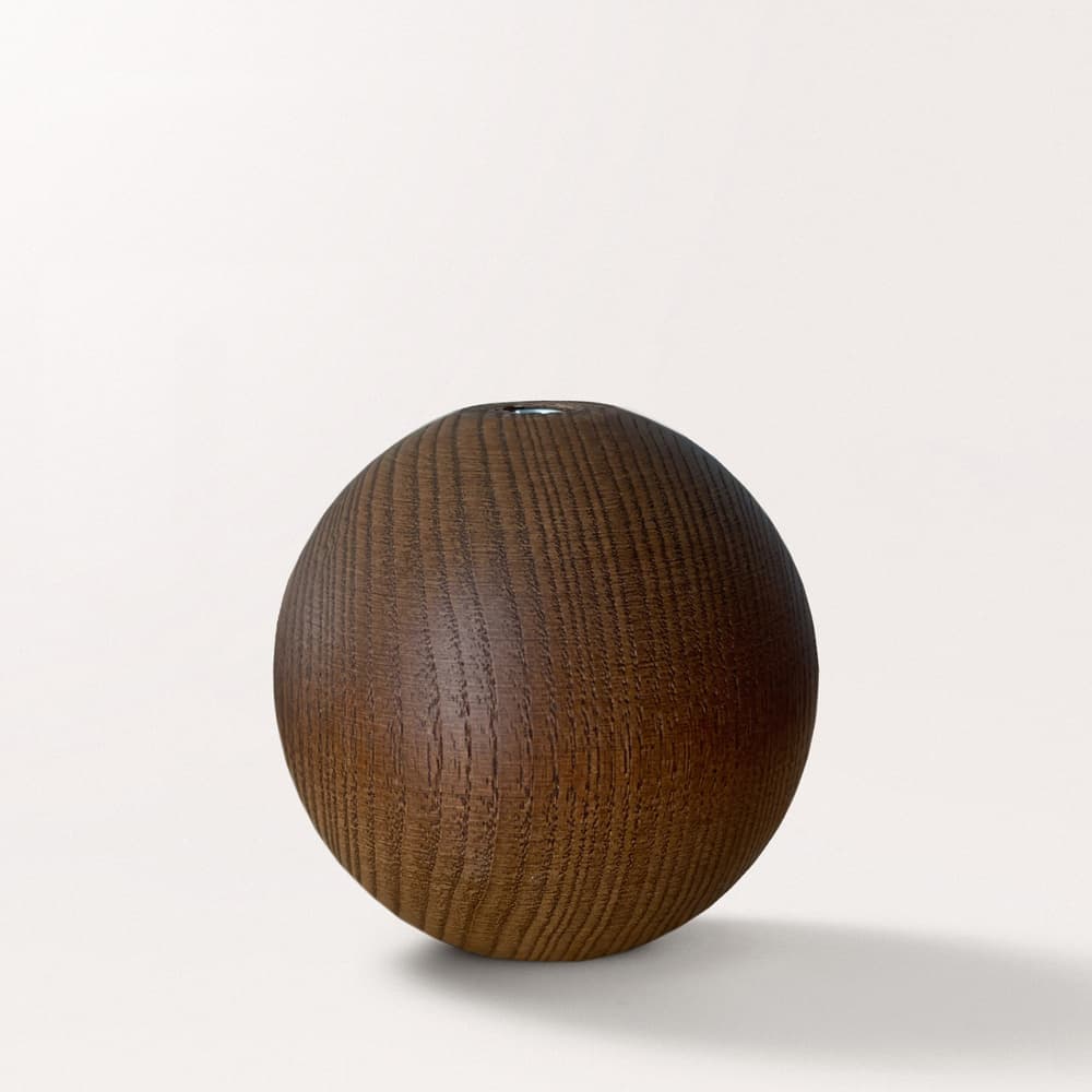 Otto 80 Walnut finish - Furniture leg in ash wood