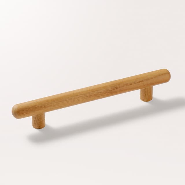 Frank 180 Teak finish - Handle in ash wood