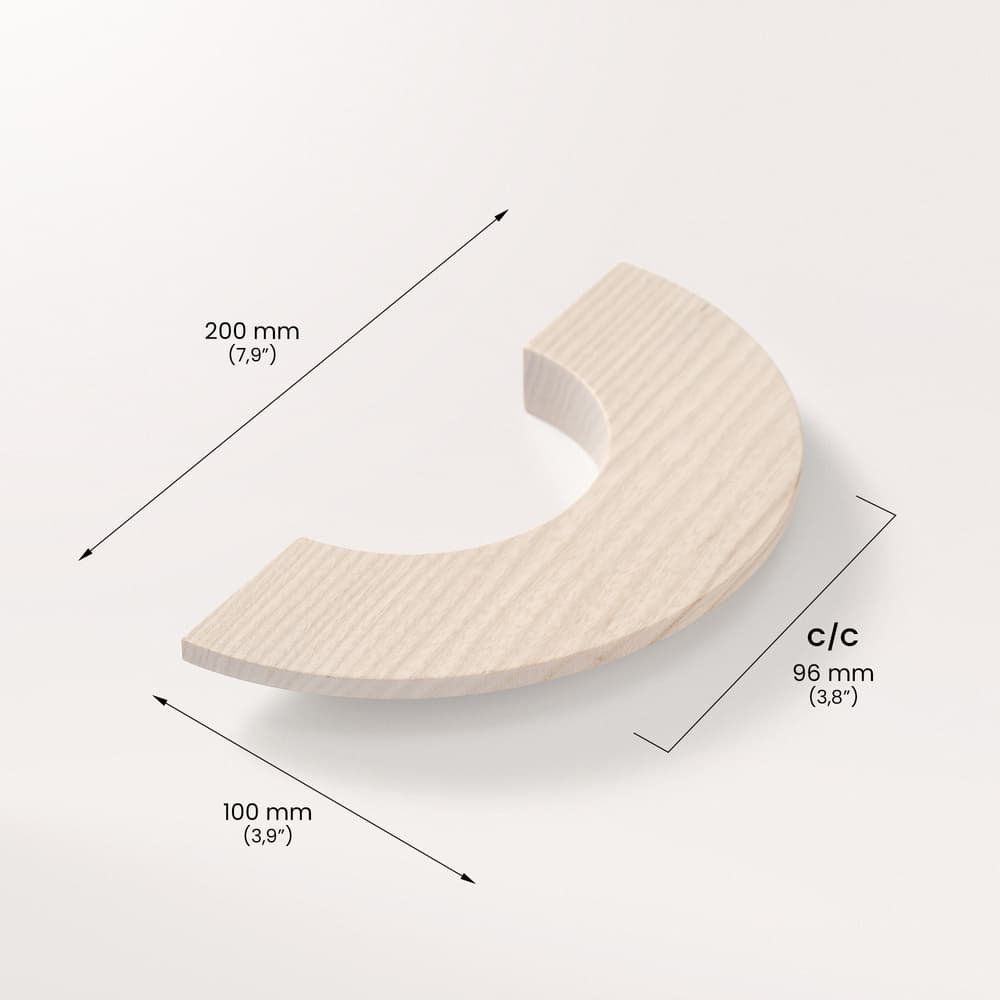 Majken 200 Ash natural - Handle in ash wood