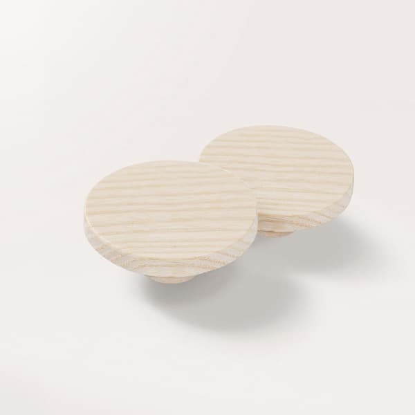 Lilian 40Ø Teak finish - Knob in ash wood