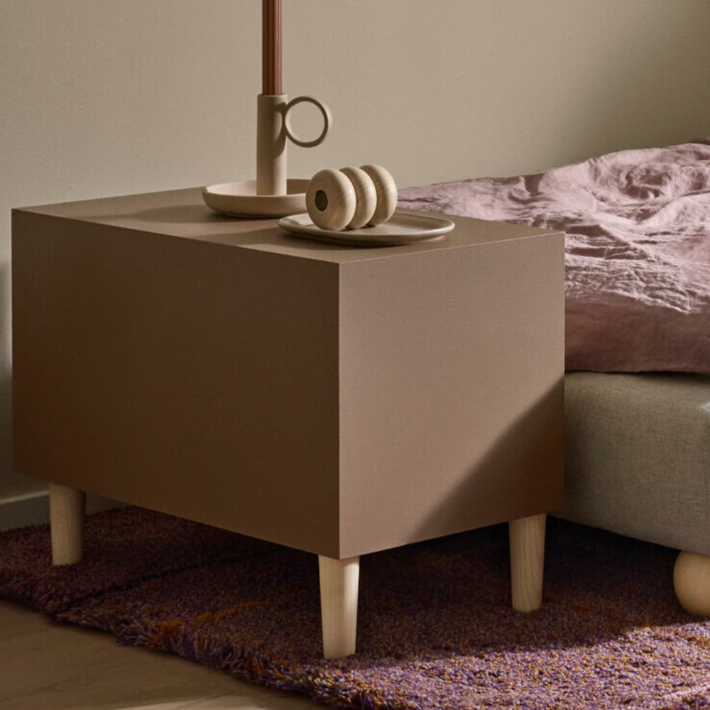 Carl 120 Walnut finish - Möbelben i askträ