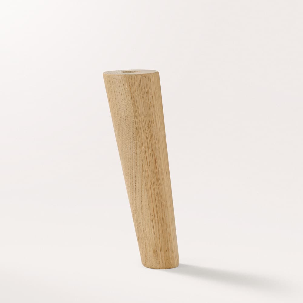Dagmar 170 Oak natural - Furniture leg in ash wood