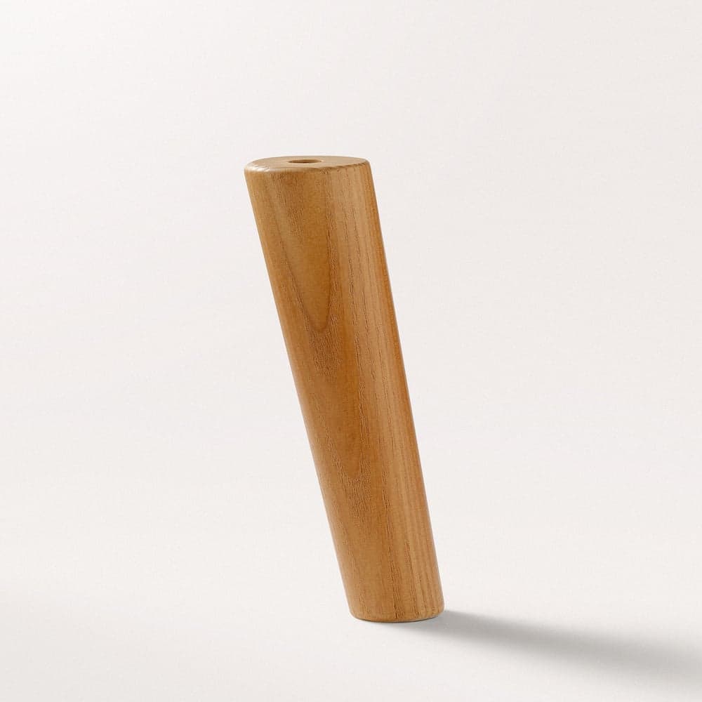 Dagmar 170 Teak finish - Furniture leg in ash wood