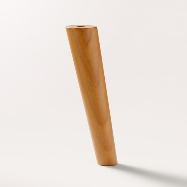 Dagmar 230 Black - Furniture leg in ash wood