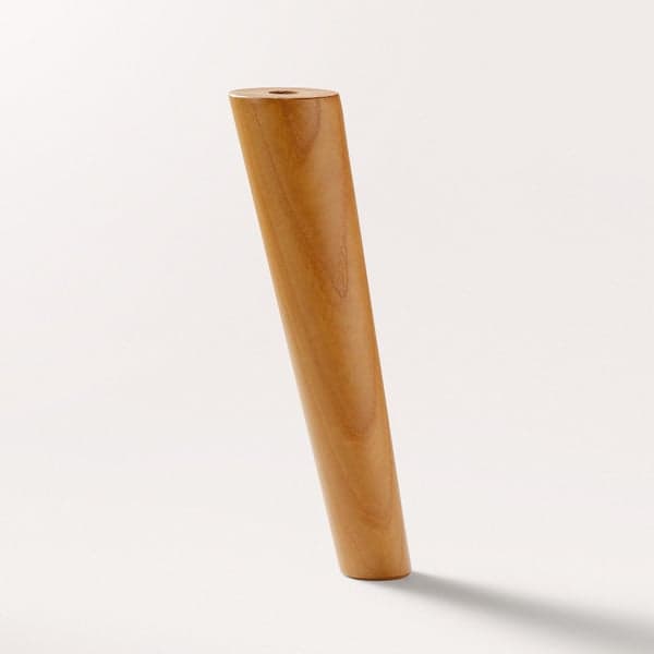 Dagmar 230 Black - Furniture leg in ash wood