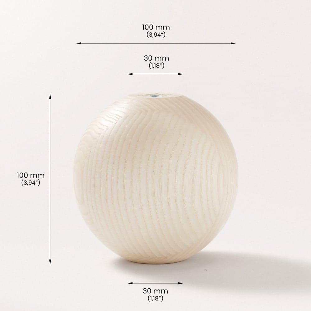 Otto 100 Ash natural - Furniture leg in ash wood