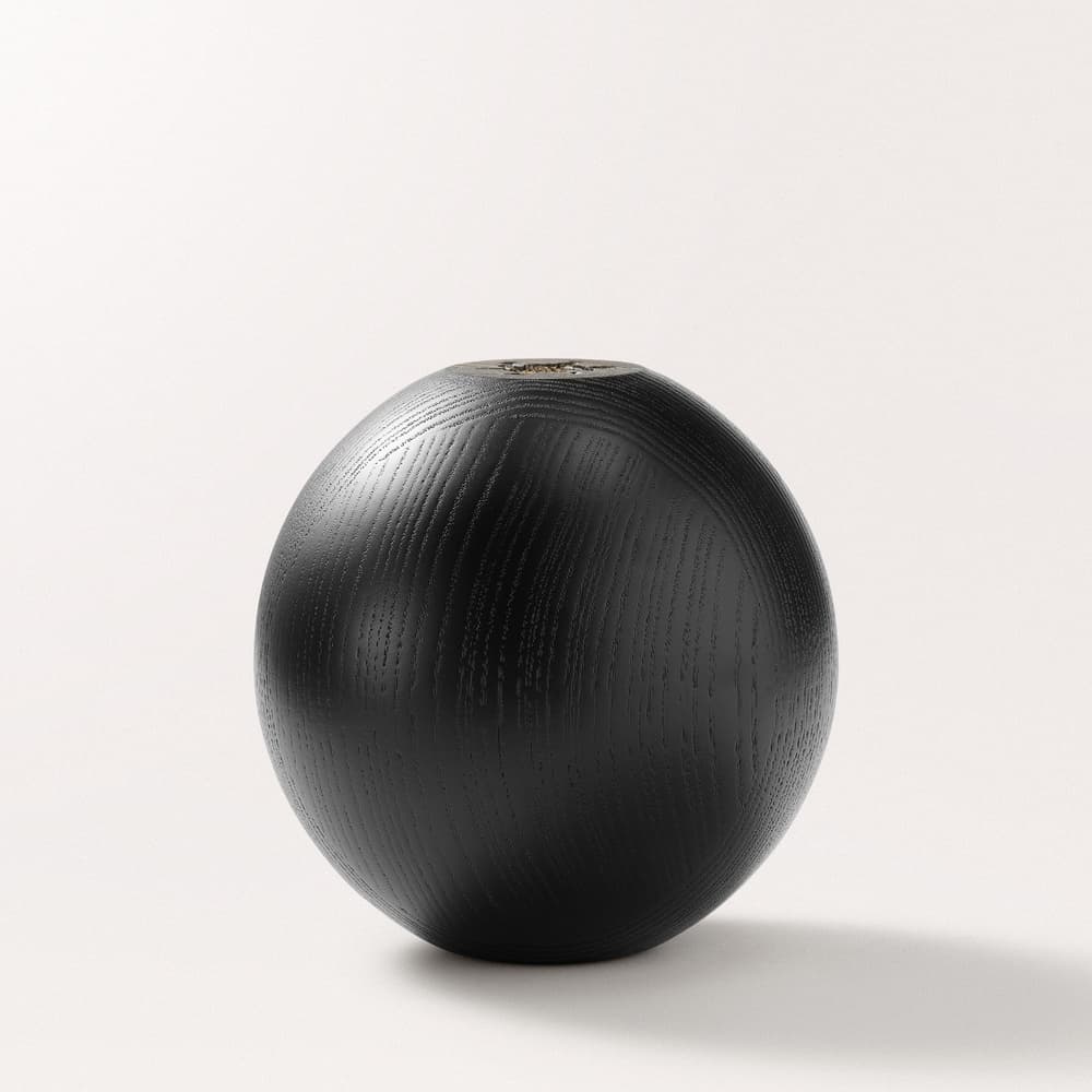 Otto 100 Black - Furniture leg in ash wood