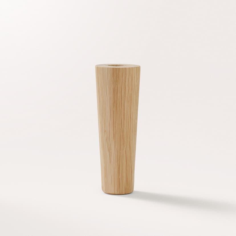 Carl 120 Oak natural - Furniture leg in oak wood
